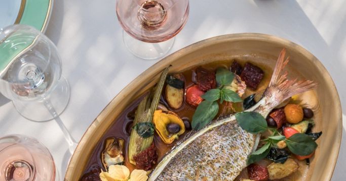 Pageot rôti en tian aux flaveurs de Provence – Vins de provence